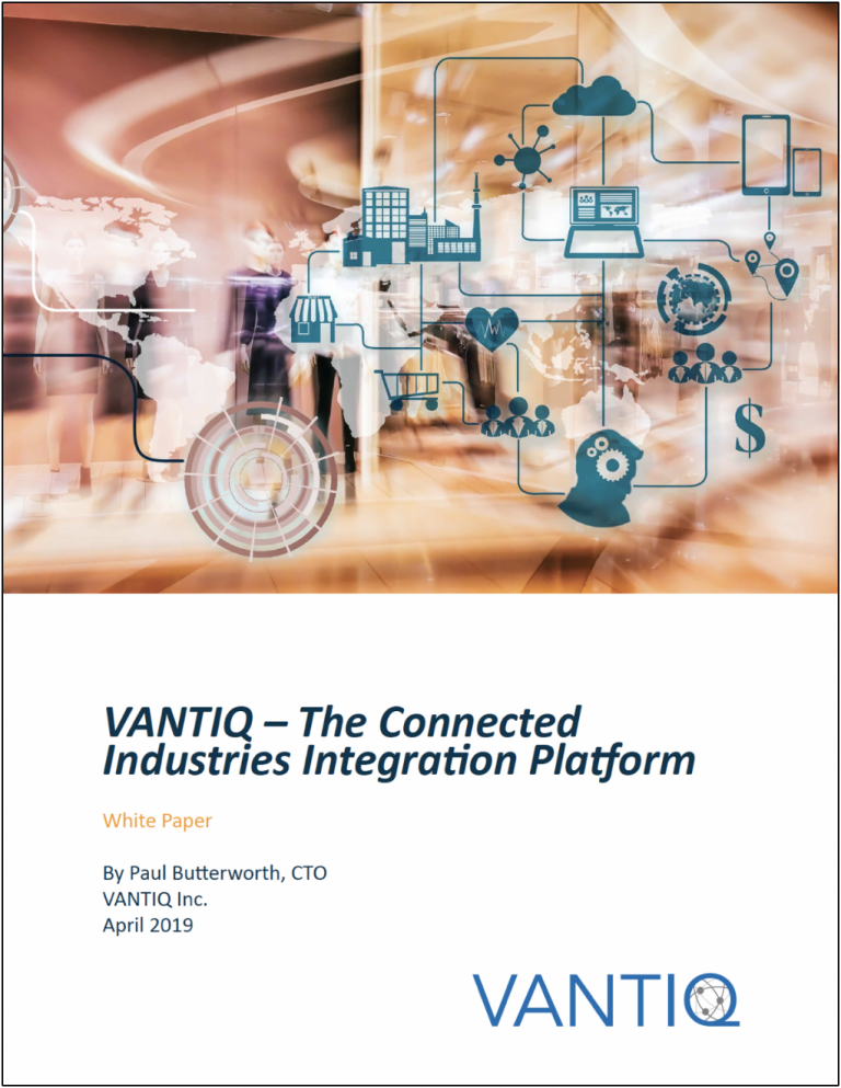 The Connected Industries Integration Platform Whitepaper – VANTIQ